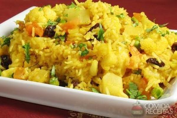 Receita de Arroz indiano - Comida e Receitas