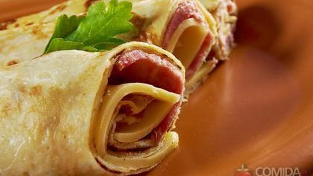 Receita de Crepe salgado de presunto e queijo - Comida e Receitas