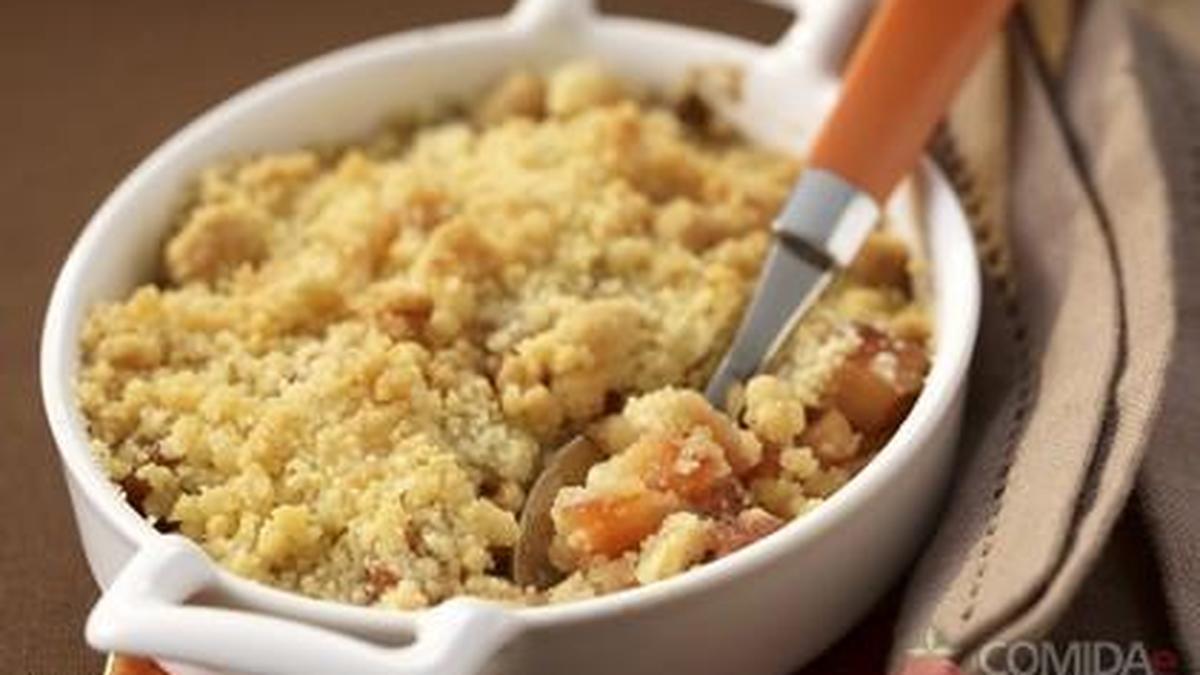 Receita de Crumble com creme inglês - Comida e Receitas