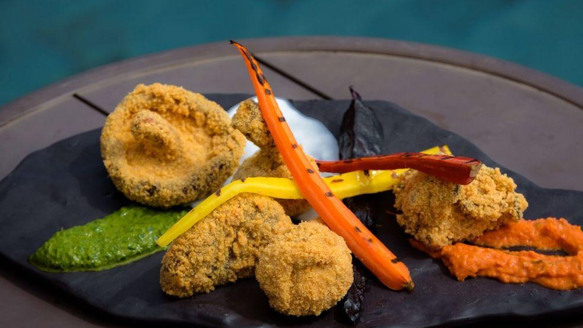 Receita de Cogumelo crocante na farinha de biju - Comida e Receitas