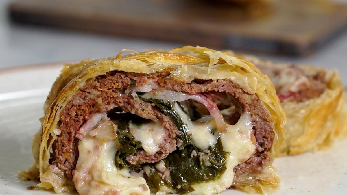 Receita de Rocambole folhado de carne - Comida e Receitas