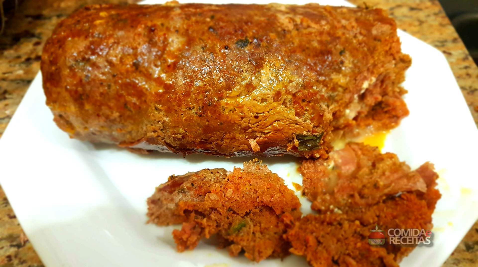 Receita de Rocambole de carne suculenta - Comida e Receitas