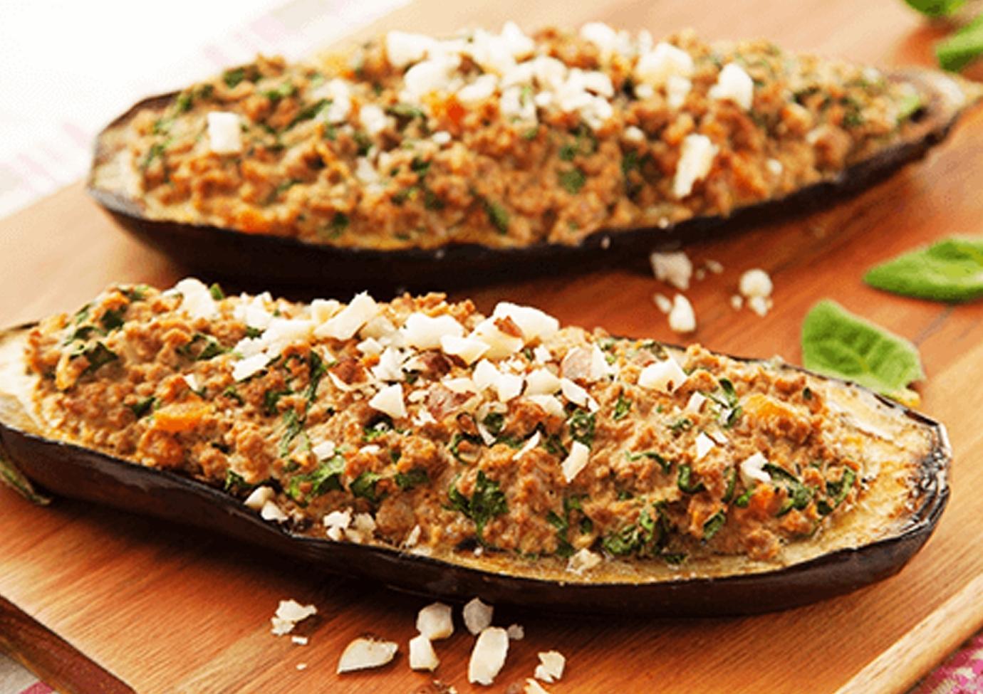 Receita de Berinjela recheada diferente - Comida e Receitas