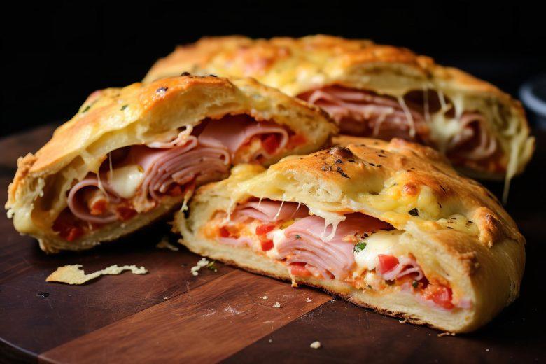 Receita de Calzone de presunto e queijo - Comida e Receitas