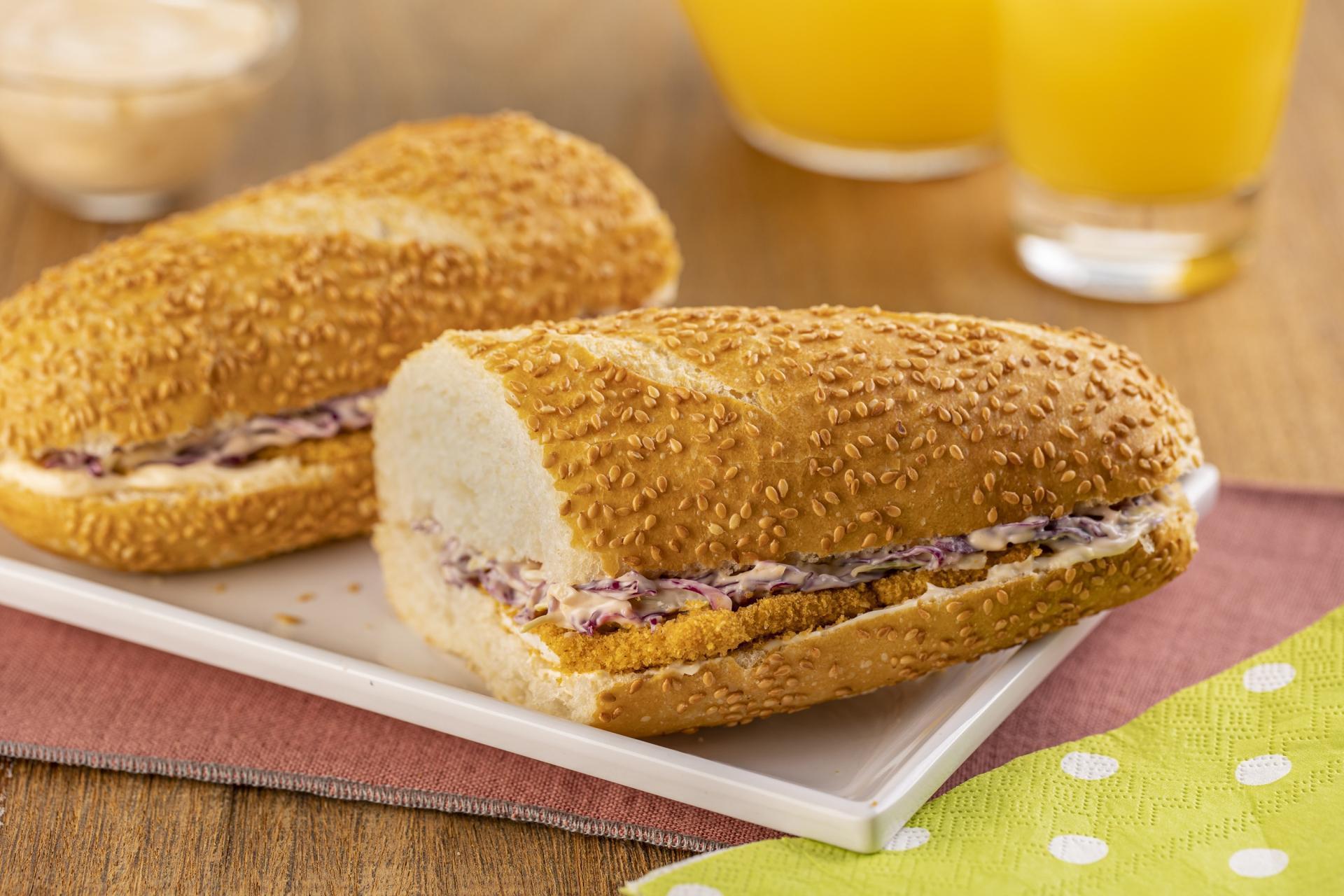 Receita de Lanche de frango na baguete - Comida e Receitas
