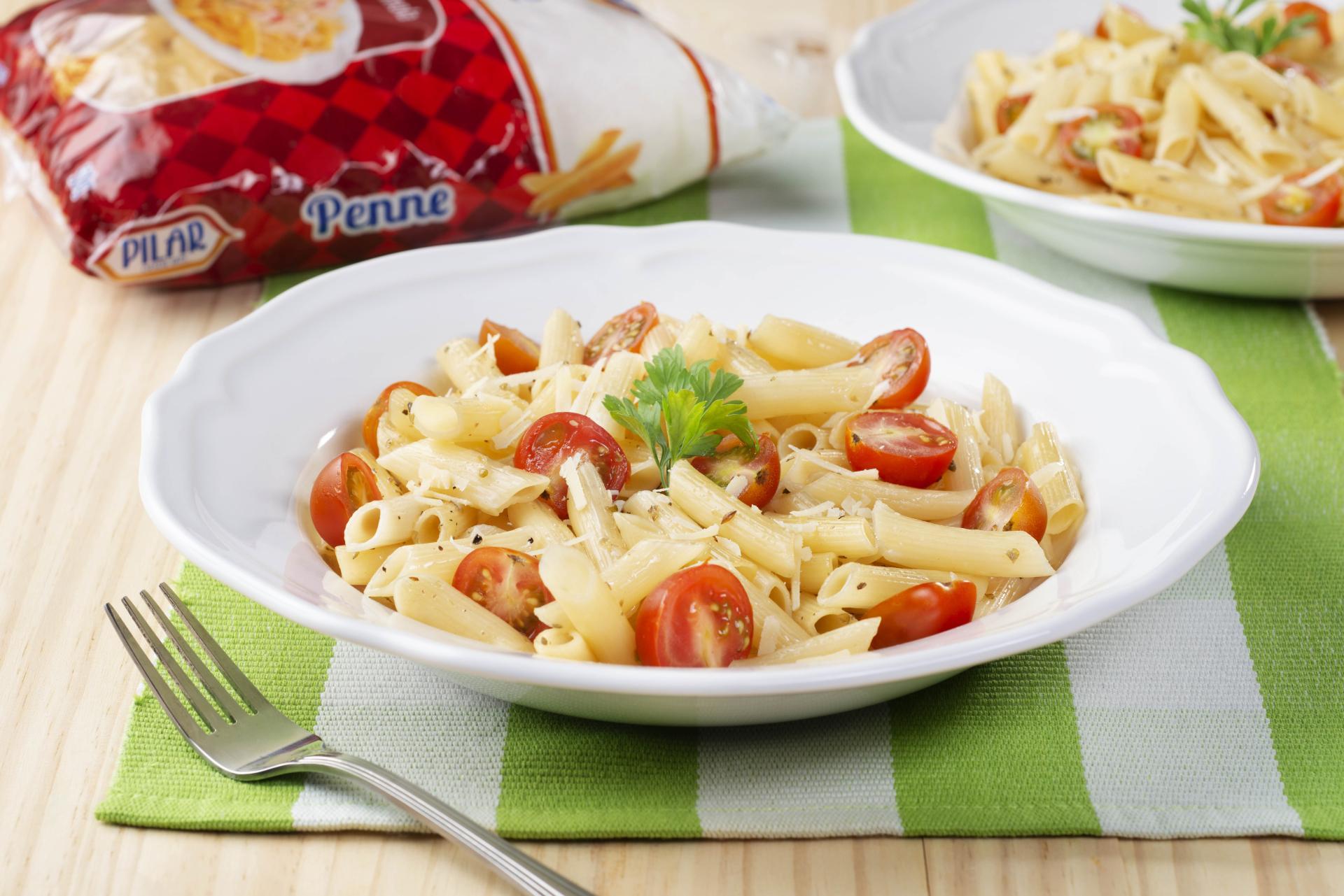 Receita de Penne Pilar com tomate - Comida e Receitas